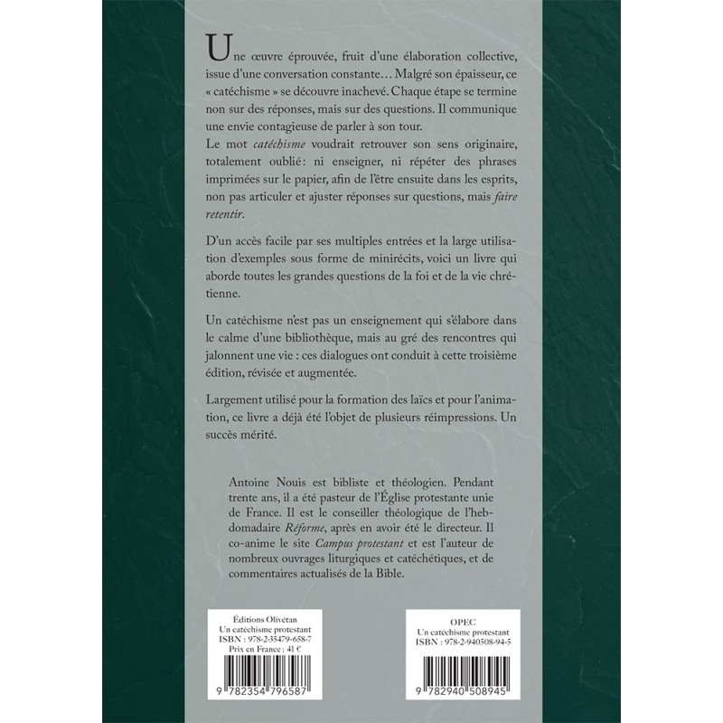Un catéchisme protestant - Antoine Nouis